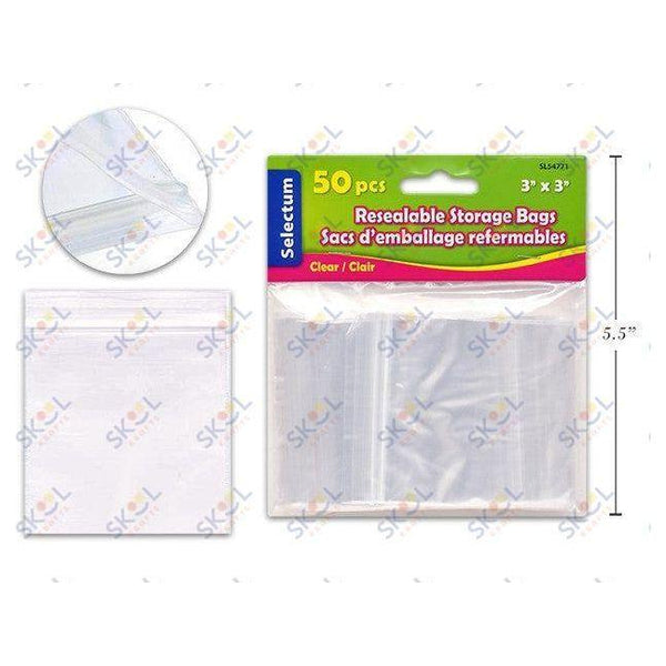 Ziploc Bags 3"x3" 50/pk – Skool Krafts
