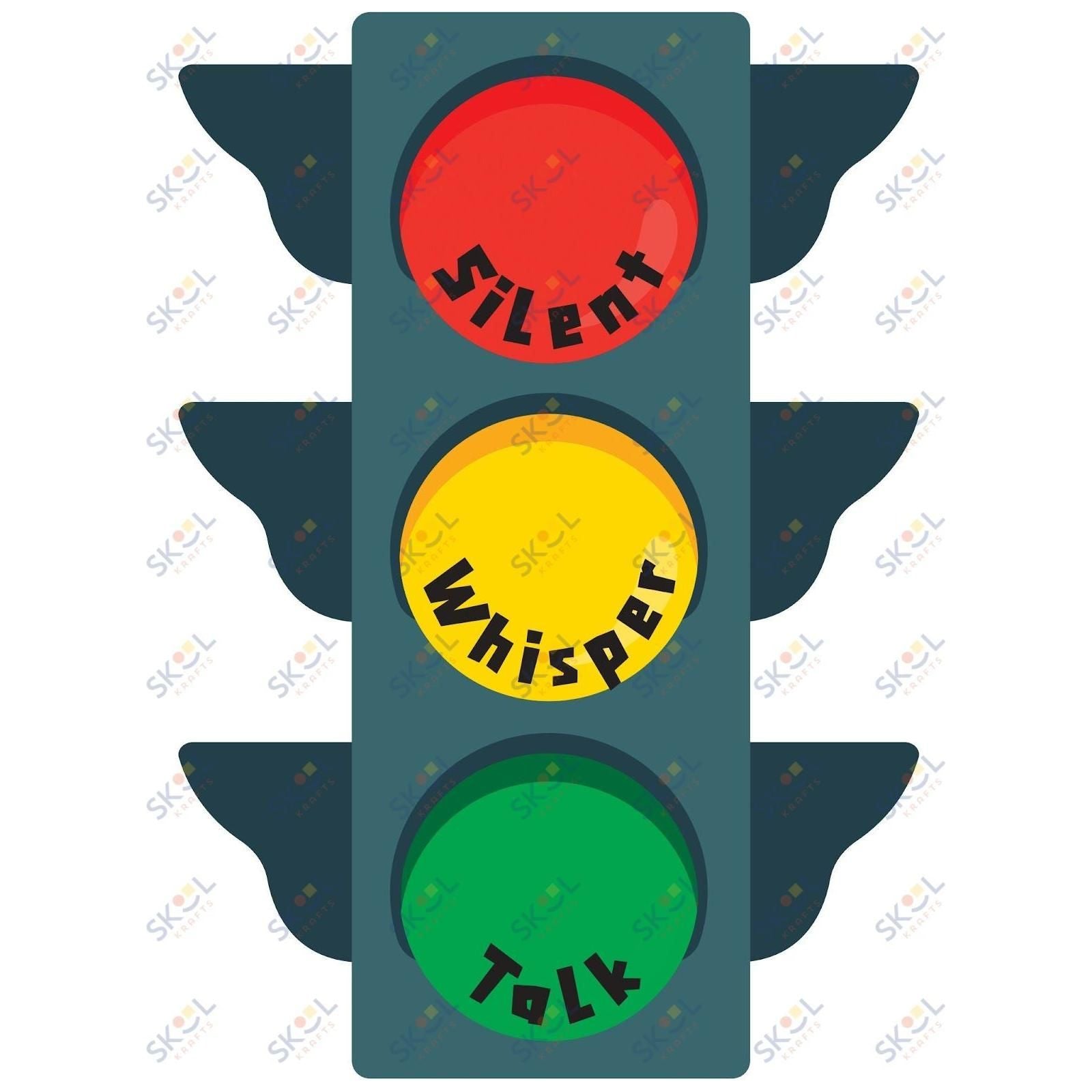 Silent whisper talk traffic light (18x24) – Skool Krafts