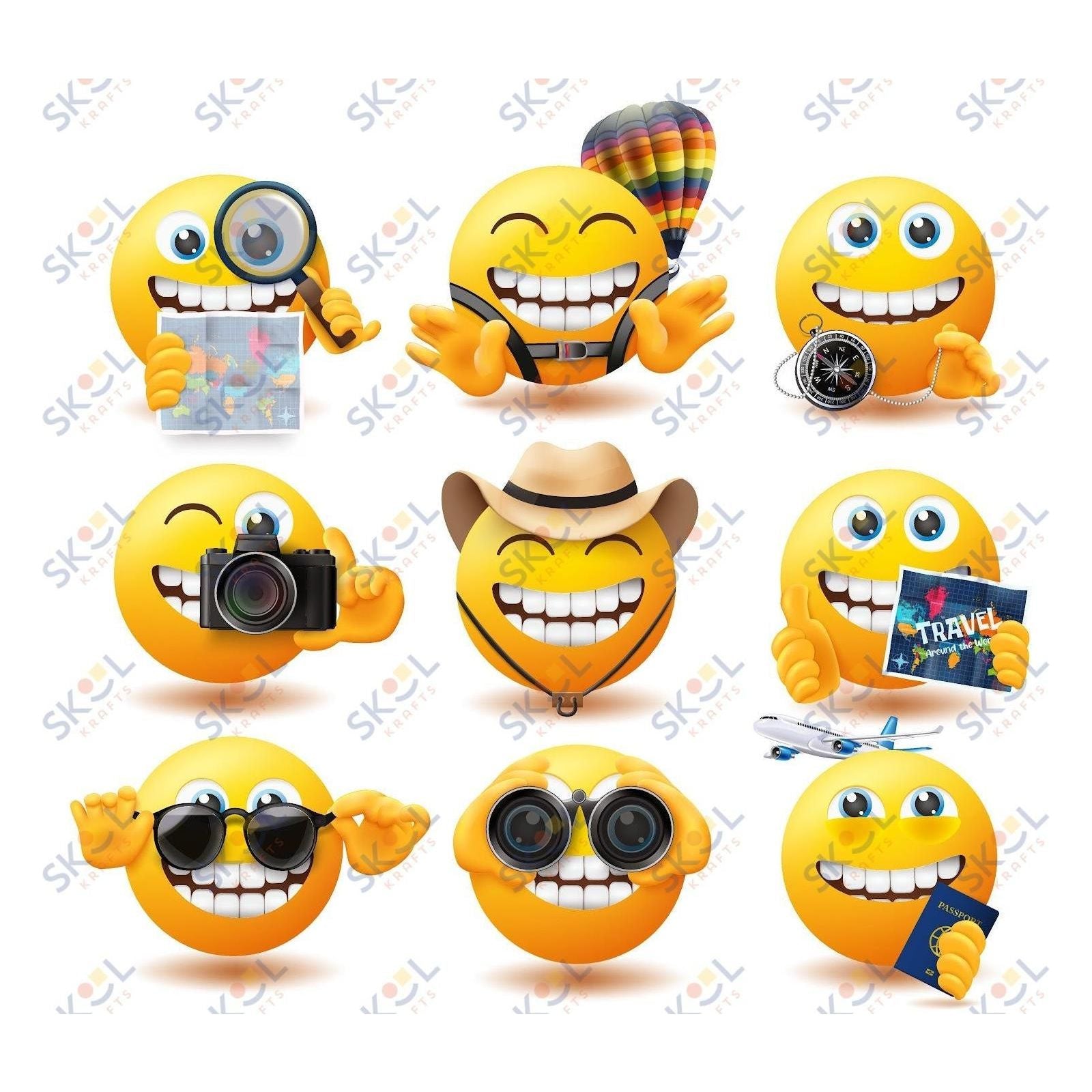 Emoji Bulletin Centerpiece 24x28 Inches Classroom Decor – Skool Krafts