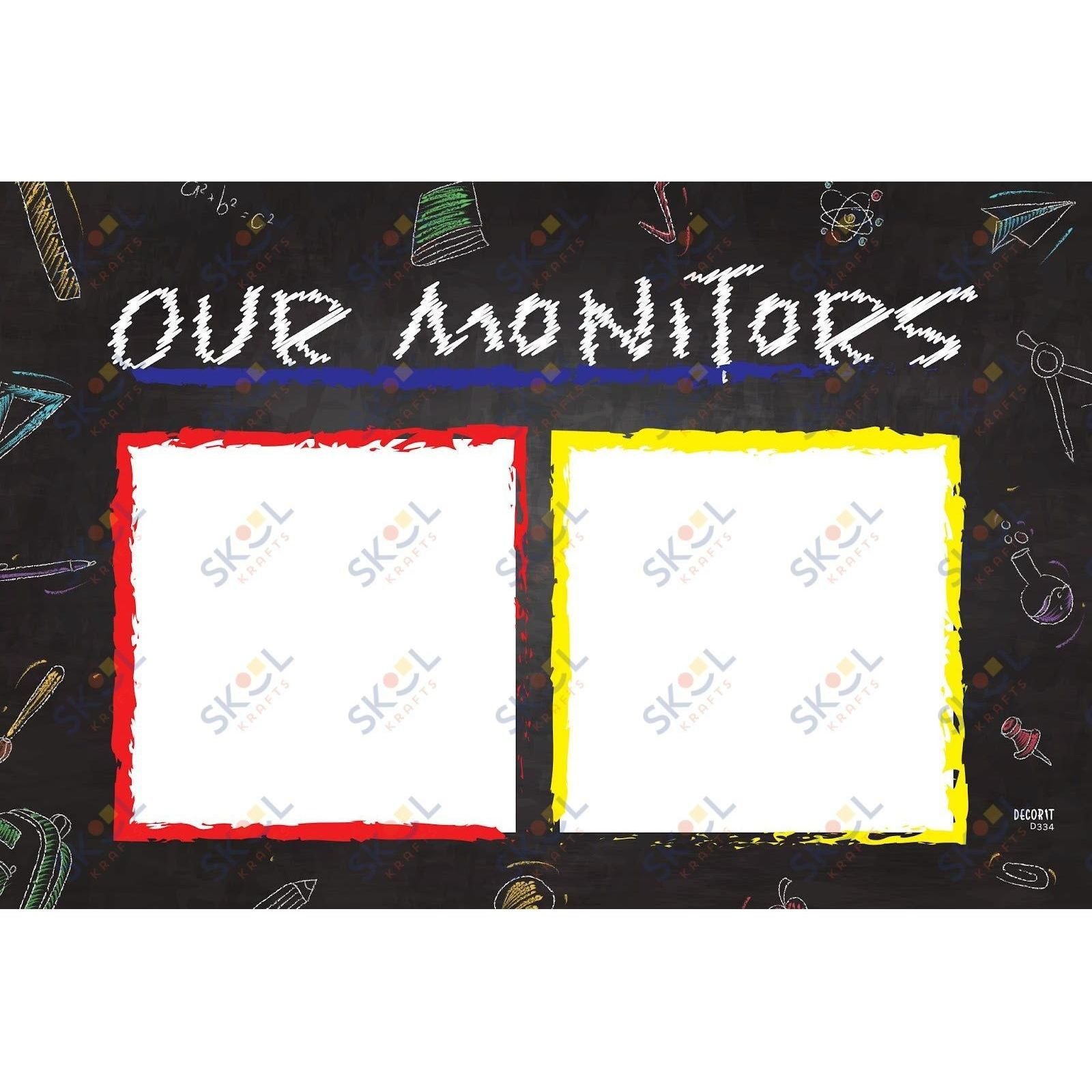 Chalk classroom monitor sign (11x17) – Skool Krafts