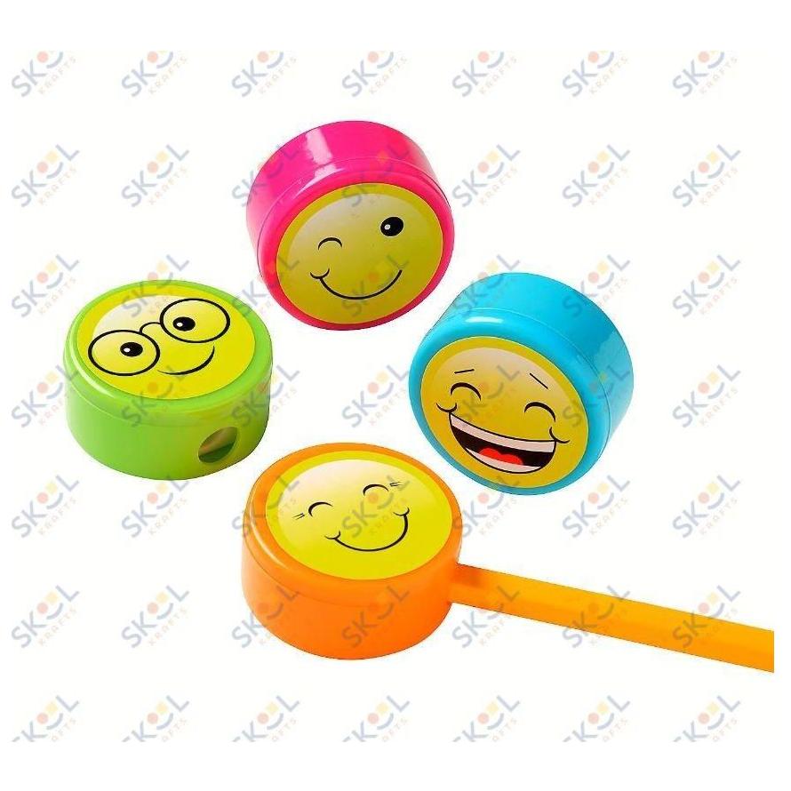 Smile Face Pencil Sharpener 12/pk – Skool Krafts