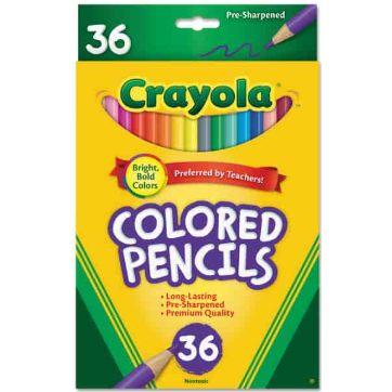 Crayola 36 Ct Colored Pencils | Art - Crayola Promo – Skool Krafts