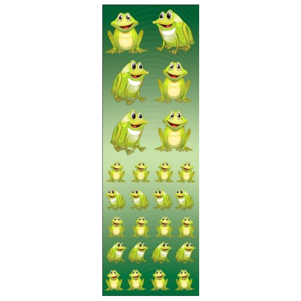 Animated Frog Die-cut Stickers 25 Sheets/pk – Skool Krafts