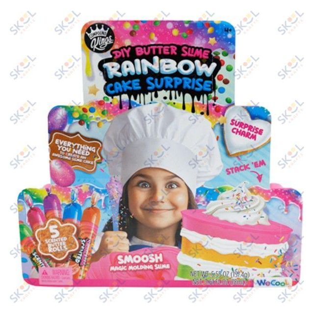 DIY Butter Slime Rainbow Cake Surprise Kit 5.55 oz – Skool Krafts