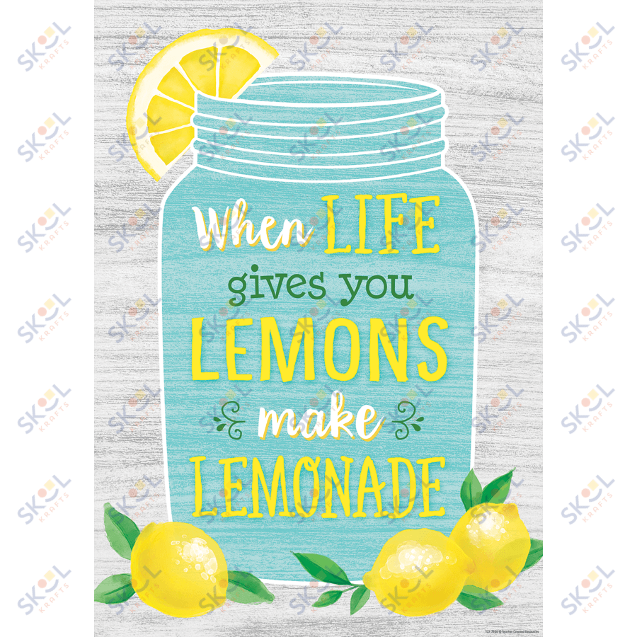 When Life Gives You Lemons Poster | Wall Art - Brand Offer – Skool Krafts