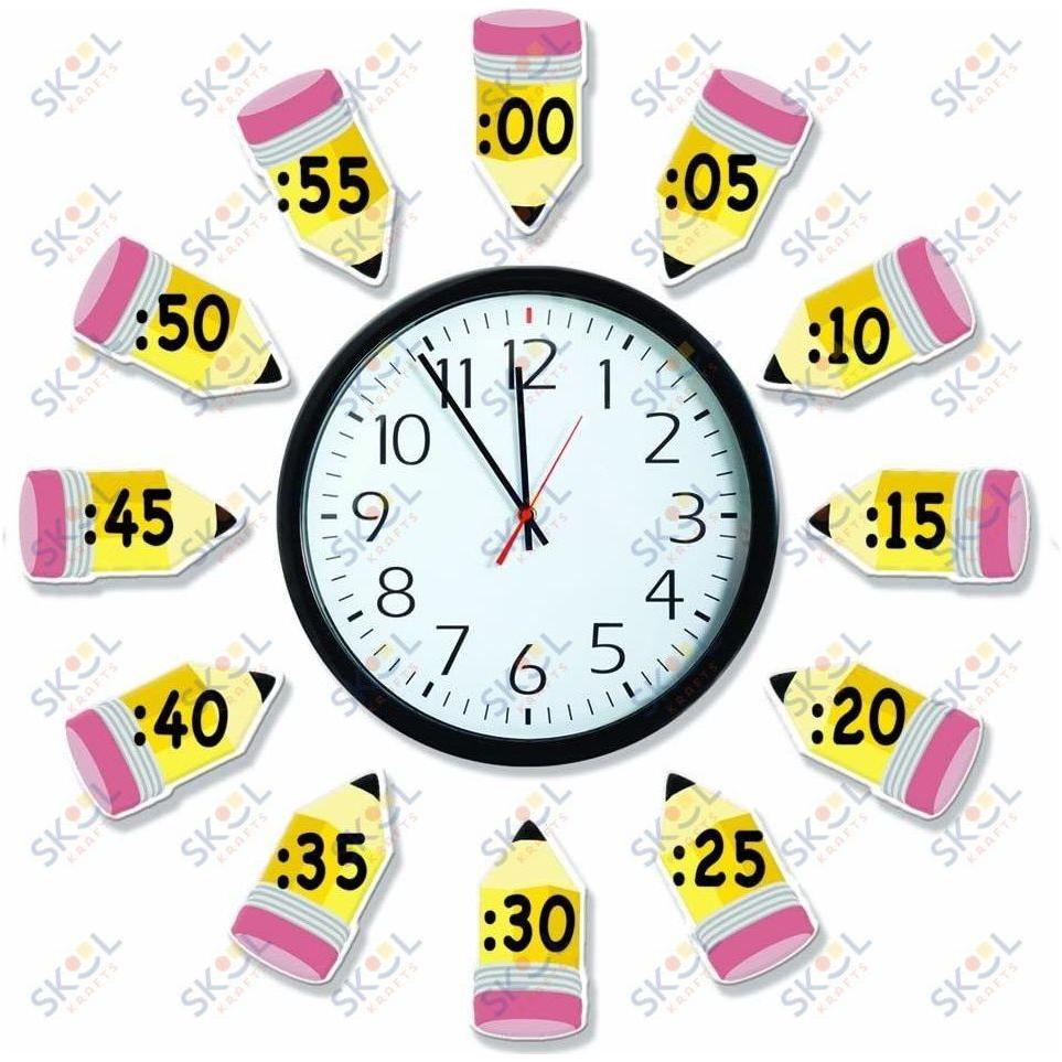 Telling Time Bulletin Board Set 1pk | Class - Edu Kit – Skool Krafts